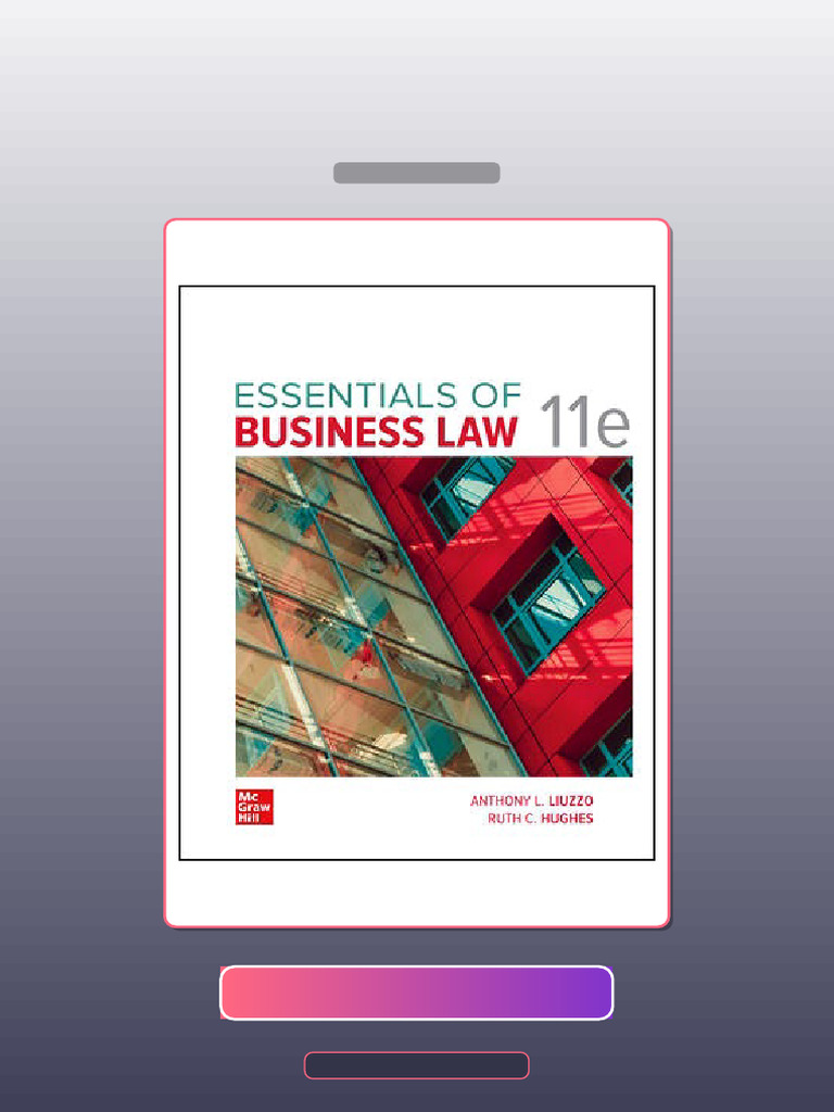 Test Bank for Essentials of Business Law 11th Edition by Anthony ...