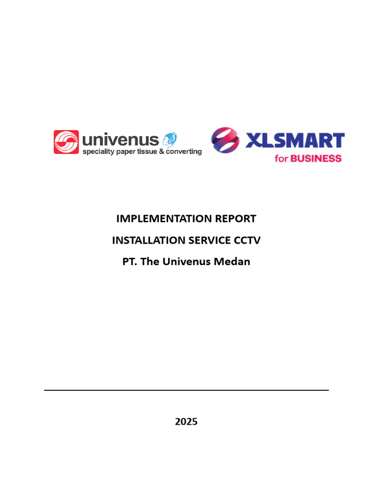 Implementation Report CCTV Univenus Medan | PDF | Network Switch ...