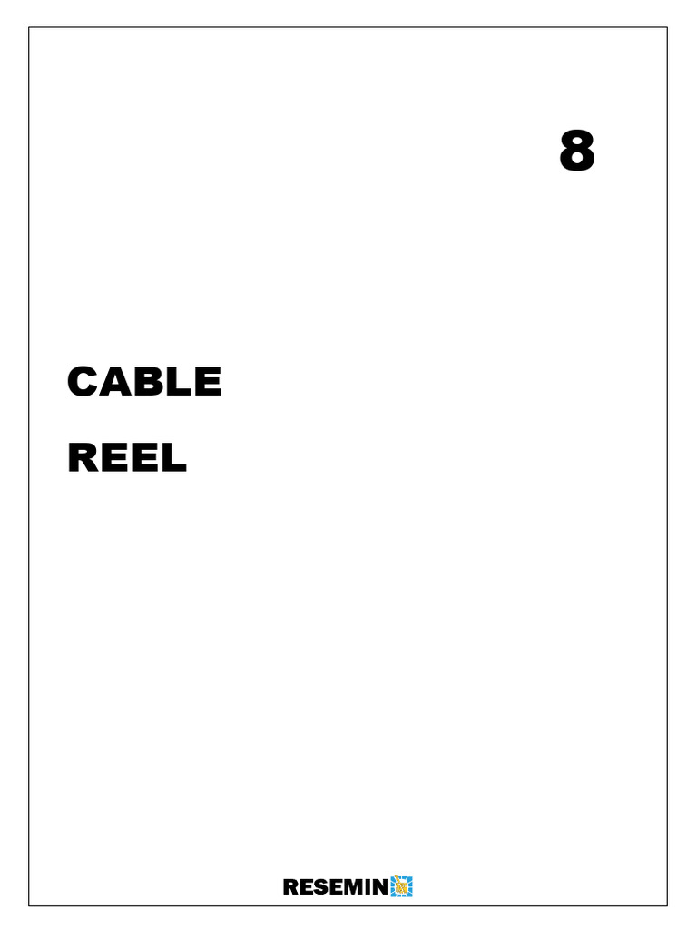 8. CABLE REEL | PDF | Ingeniería mecánica
