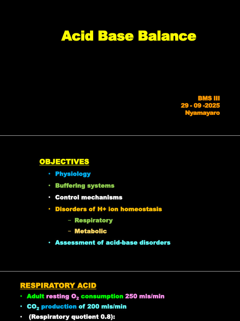Understanding Acid-Base Balance Mechanisms | PDF | Bicarbonate | Breathing