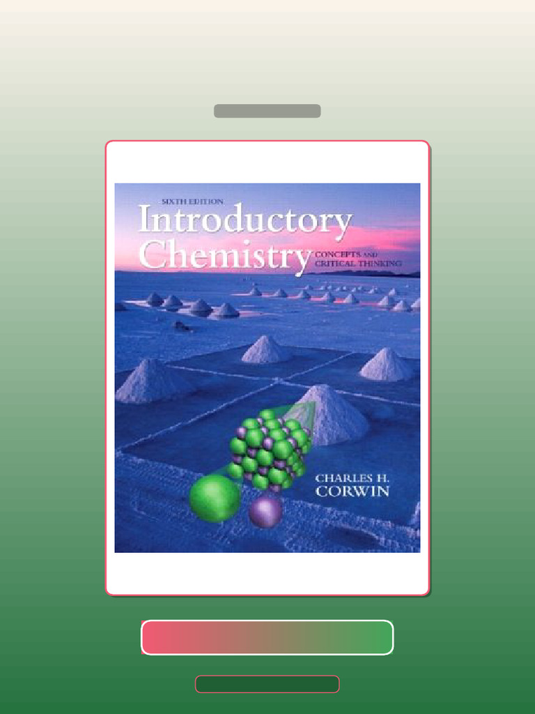 Test Bank for Introductory Chemistry Concepts and Critical Thinking 6E ...