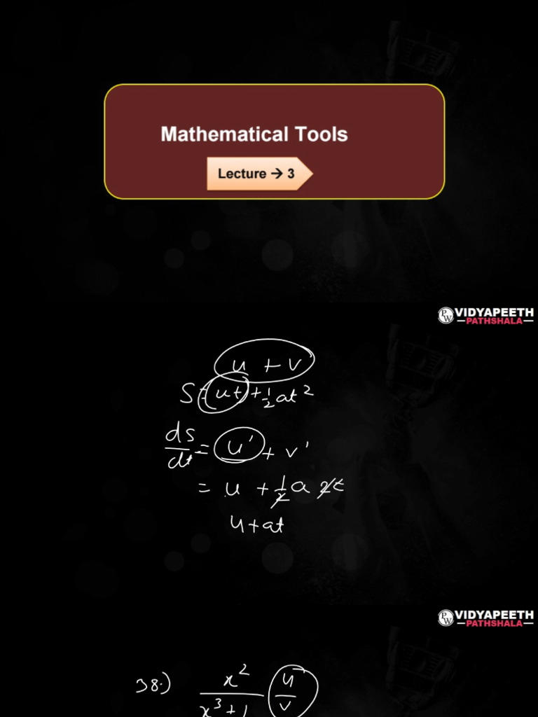 11th Neet Mathematical Tools Lect-3 | PDF