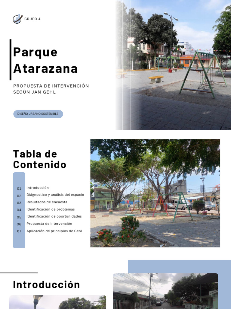 Intervención en Parque Atarazana: Diseño Sostenible | PDF | Mueble