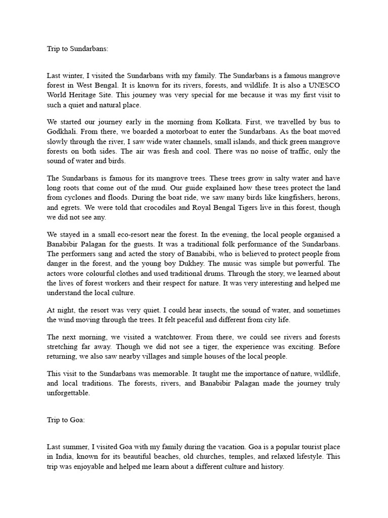 Sample Travelogues | PDF | Earth Sciences