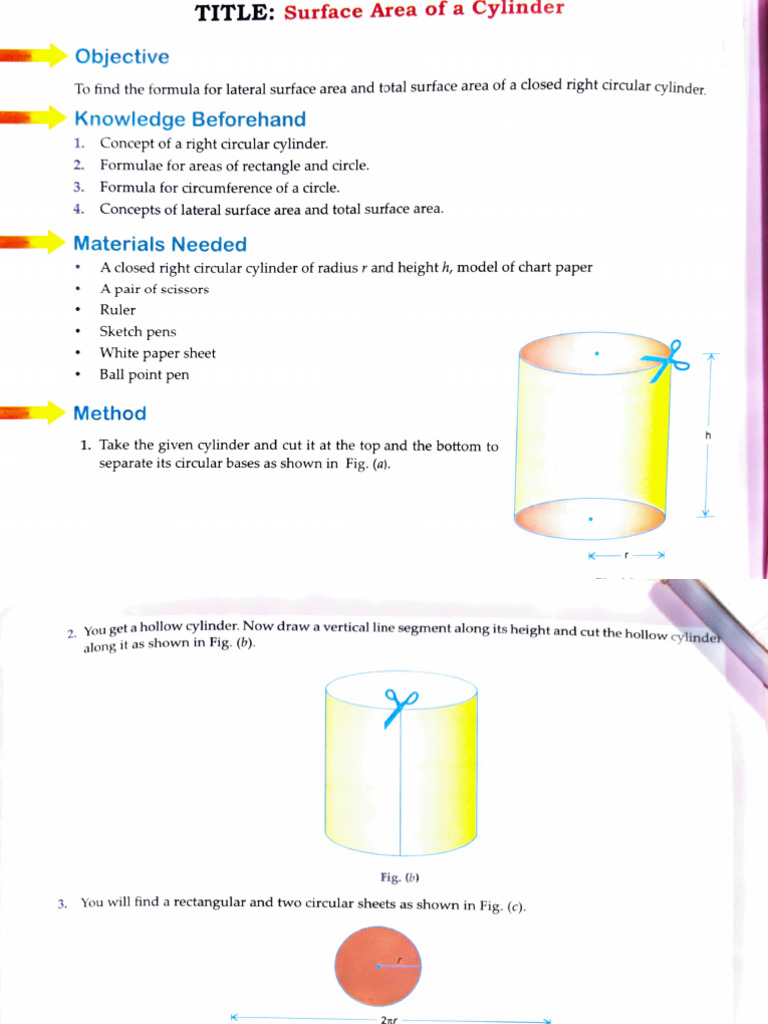 Activity 10 (CH - 12 Surface Area and Volume) | PDF | Area | Geometry