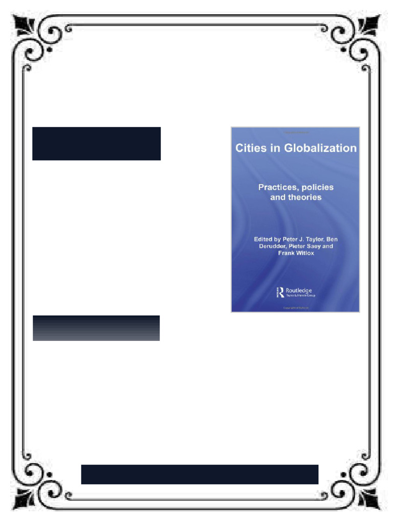Cities in Globalization Practices Policies and Theories Questioning ...