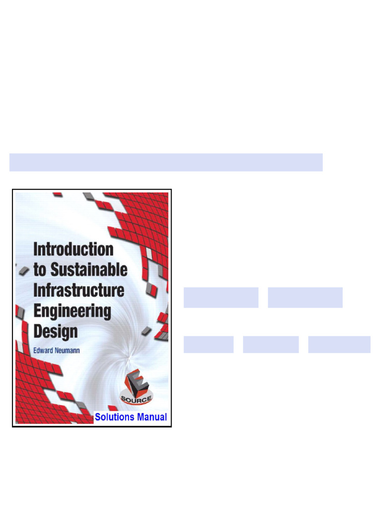 Introduction to Sustainable Infrastructure Engineering Design 1st ...
