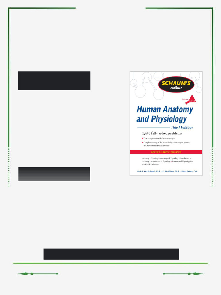 Schaum s outlines human anatomy and physiology 3rd ed Edition Rhees ...