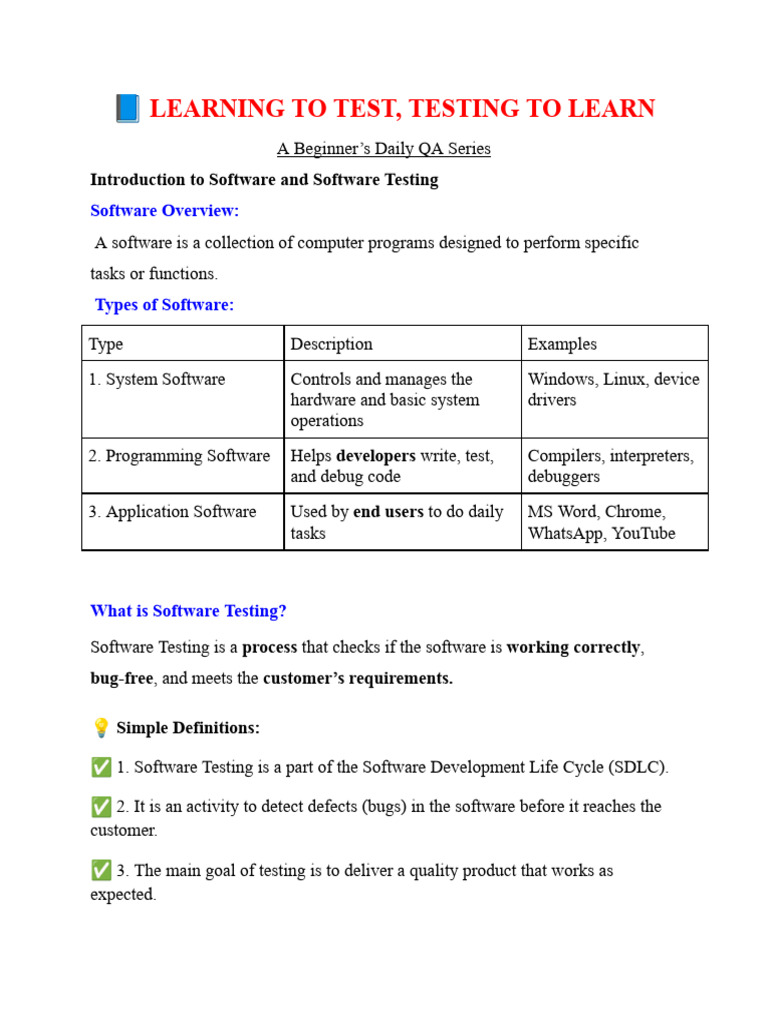 Why Strong QA Careers Start with Manual Testing | PDF | Software ...