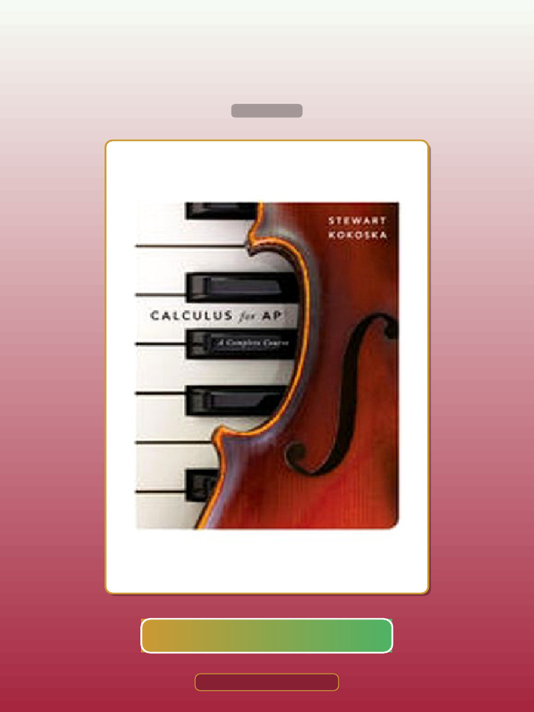 Test Bank for Calculus for AP Complete Course 1st Edition Stewart | PDF ...