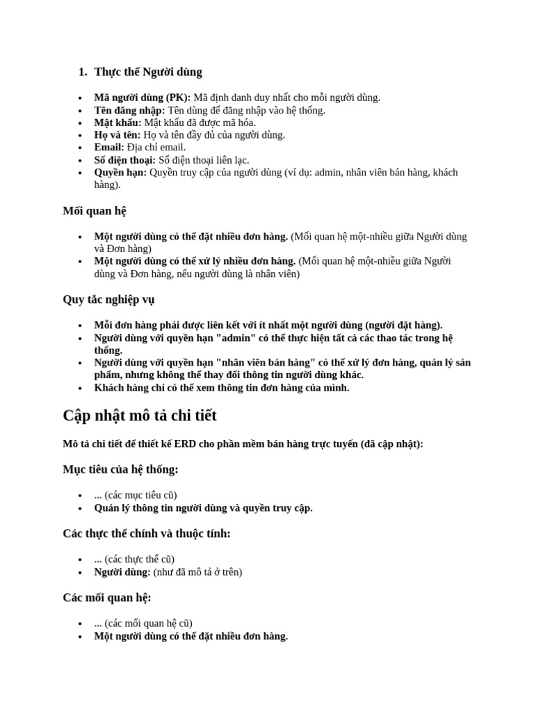 Thiết Kế ERD_level 2 | PDF