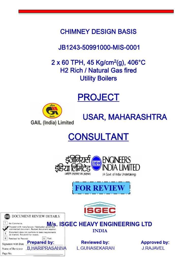 JB1243-50991000-MIS-0001 | PDF | Chimney | Gases