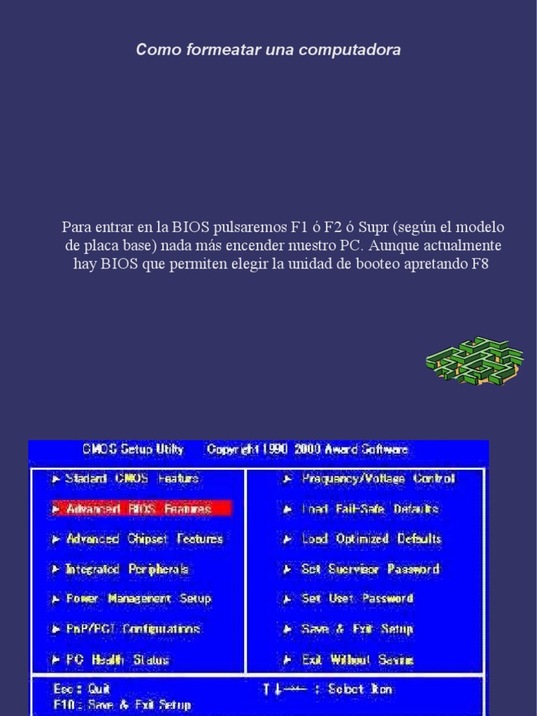 Como Formatear Un Computador | PDF | Bios | Computación personal