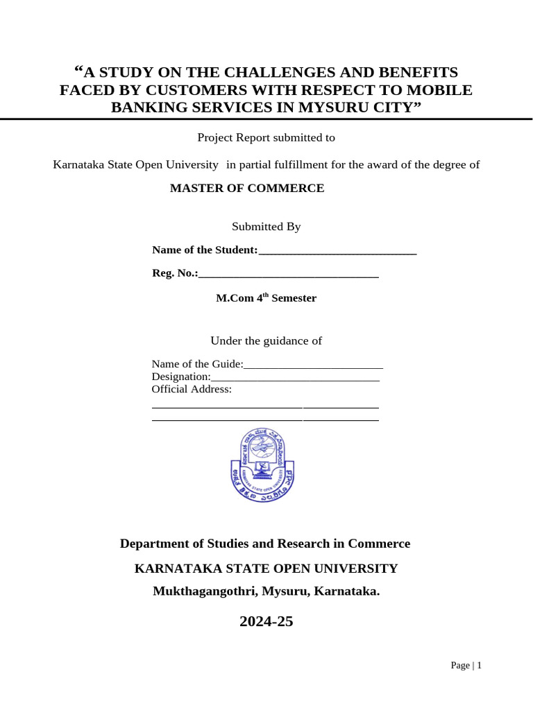 Sample Project | PDF | Banks | Smartphone