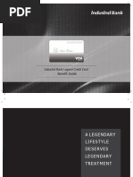 IndusInd Legend Credit Card Benefits Guide | PDF | Credit Card ...