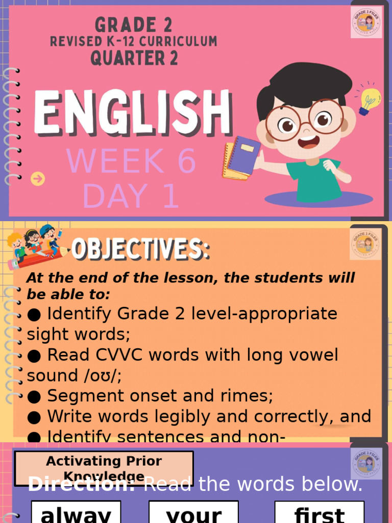 Grade 2 Sight Words and Reading Skills | PDF | Subject (Grammar) | Learning