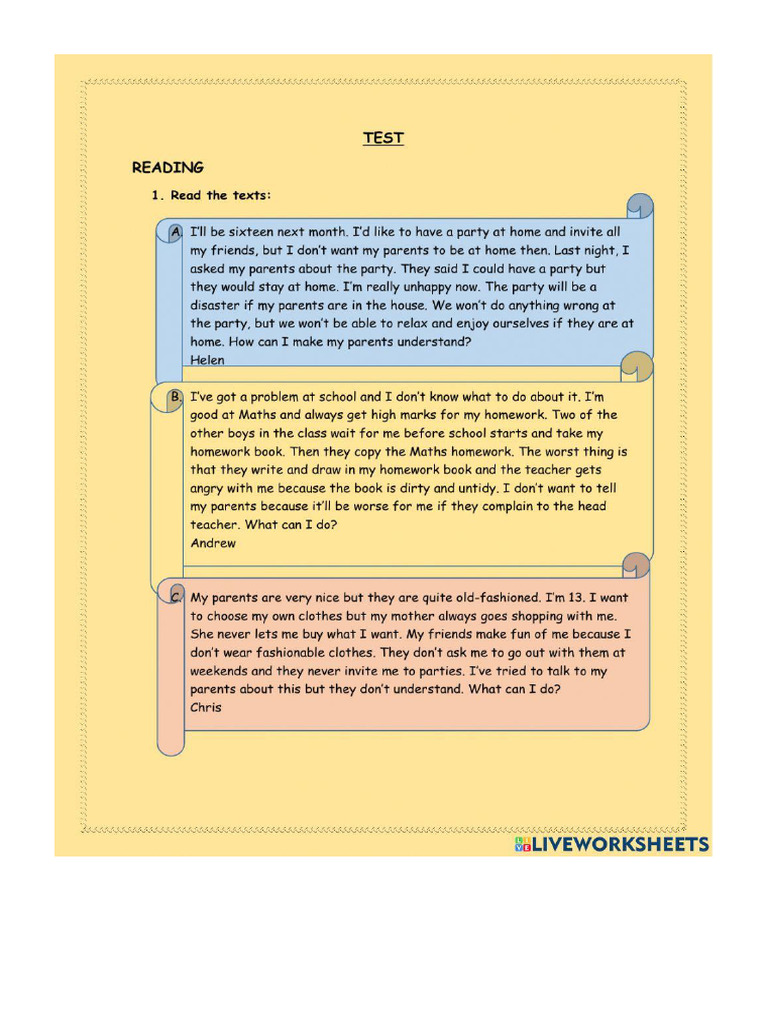 Worksheet 806865 | PDF