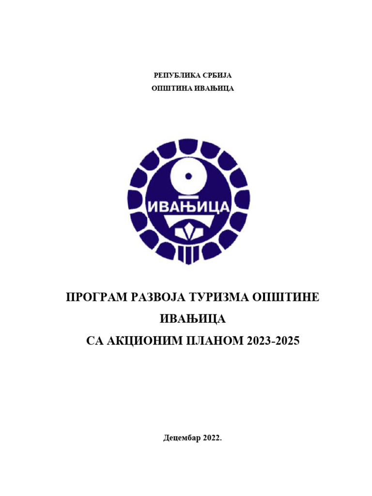 Program Razvoja Turizma 2023 2025 | PDF