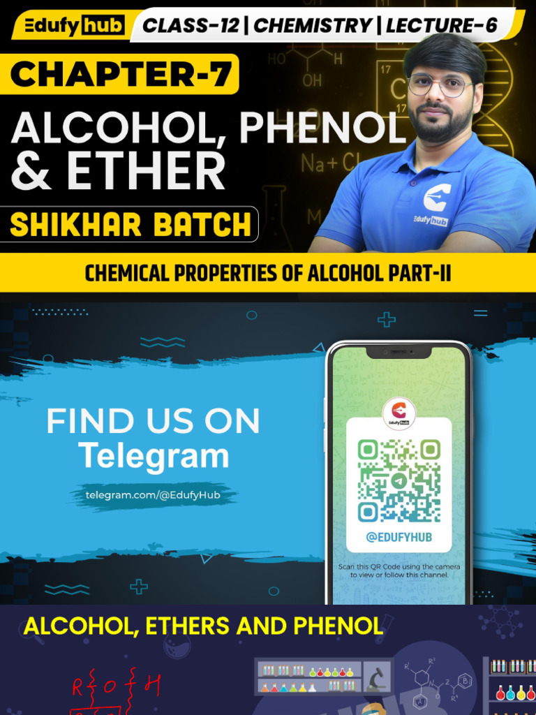 Class Xii Isc Board Shikhar Batch Chemistry Ch 07 Alcohols, Phenols (2 ...