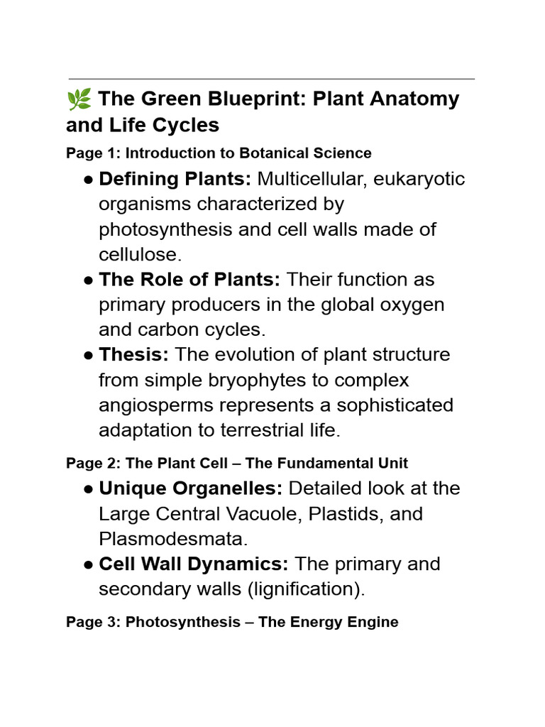 the Blue print of the Green | PDF | Tissue (Biology) | Flowers