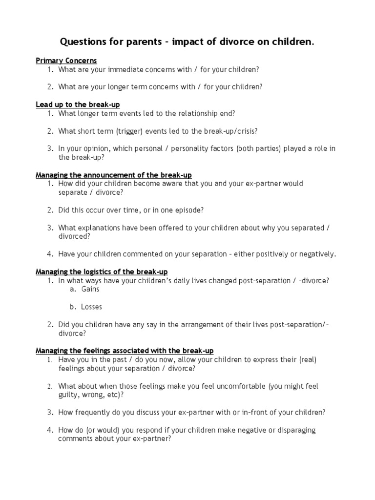 Questions For Parents | PDF | Self-Improvement | Lifestyle