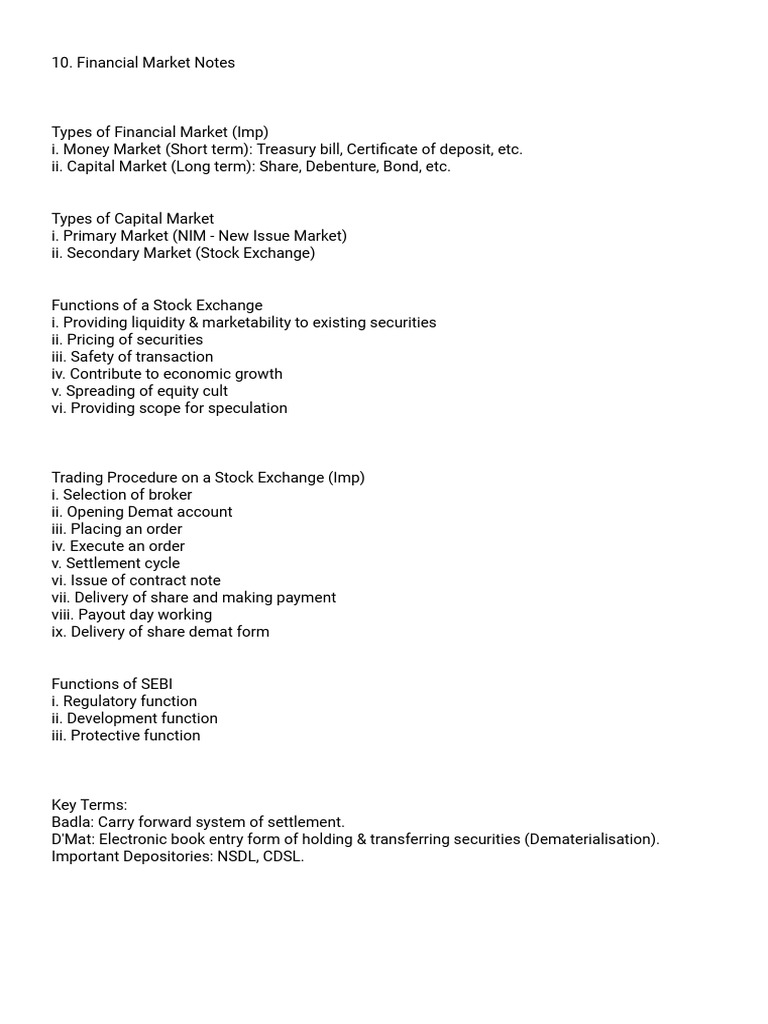 Financial Market Overview and Functions | PDF