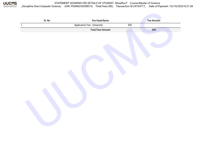 Student Fee Details (1) | PDF