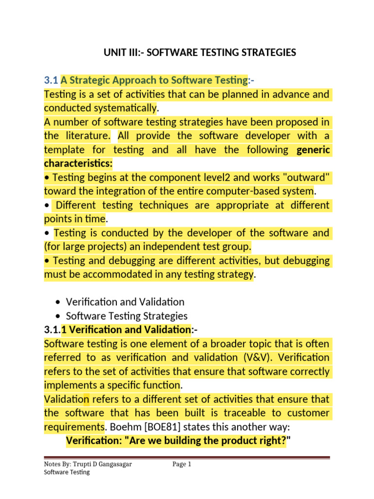 ST U3 | PDF | Software Testing | Unit Testing