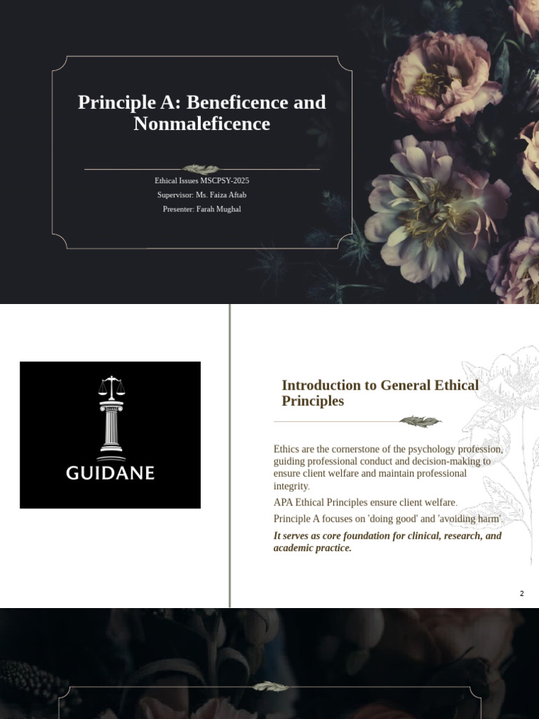 Principle A | PDF | American Psychological Association | Psychology