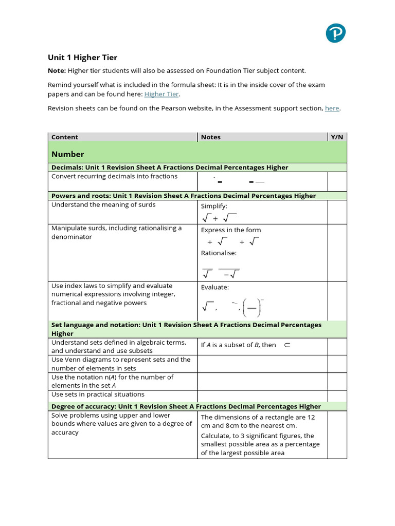 Higher Tier Mathematics Revision Guide | PDF | Trigonometry | Geometry