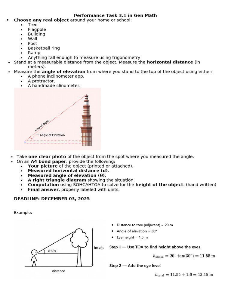 Gen Math Performance Task 3.1 | PDF
