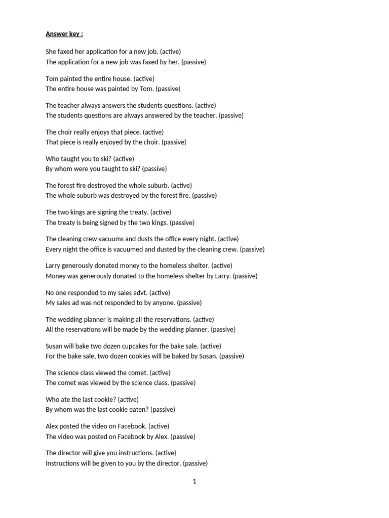 Mixed Revision_1 Ans Key | PDF