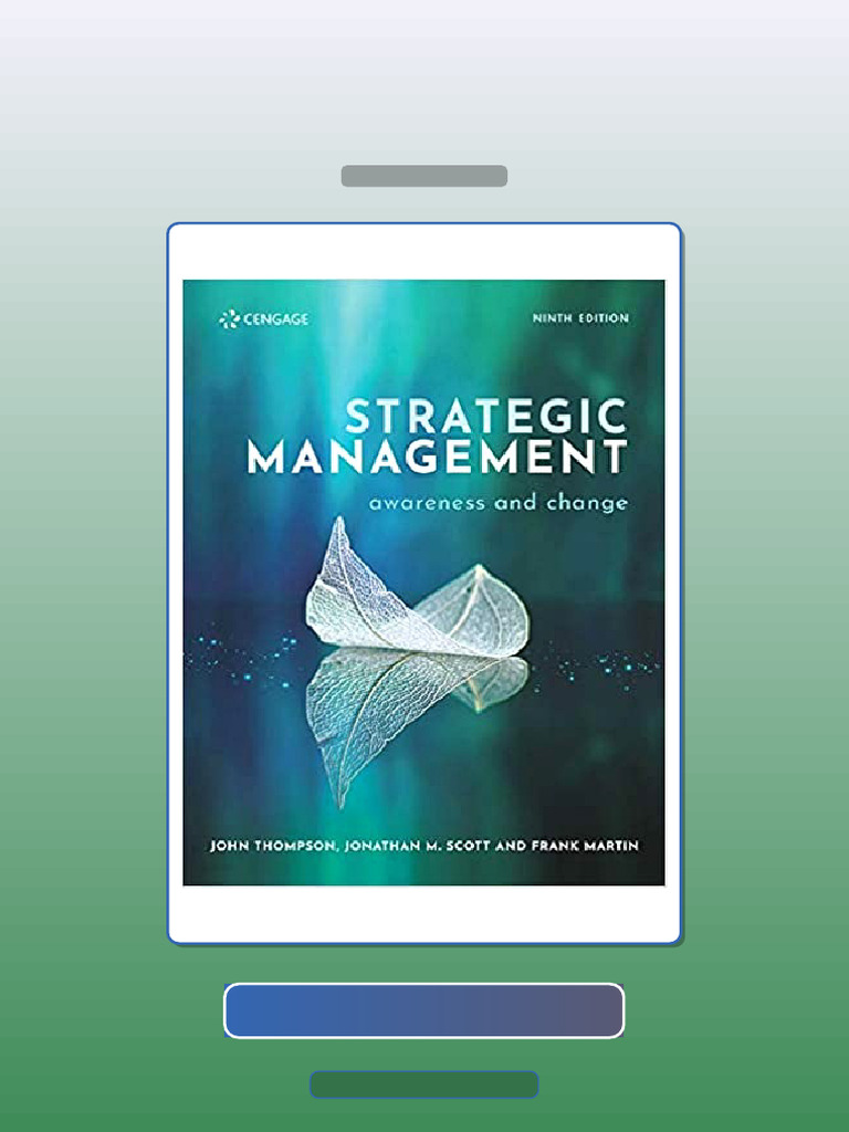 Test Bank for Strategic Management Awareness and Change Edition 9th ...