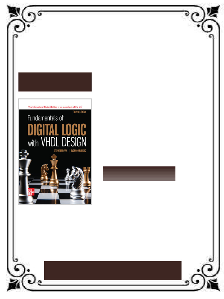 Fundamentals of Digital Logic with VHDL Design 4th Edition Brown ebook extended release pack ...