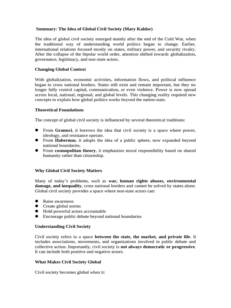 Understanding Global Civil Society | PDF | Civil Society | State (Polity)