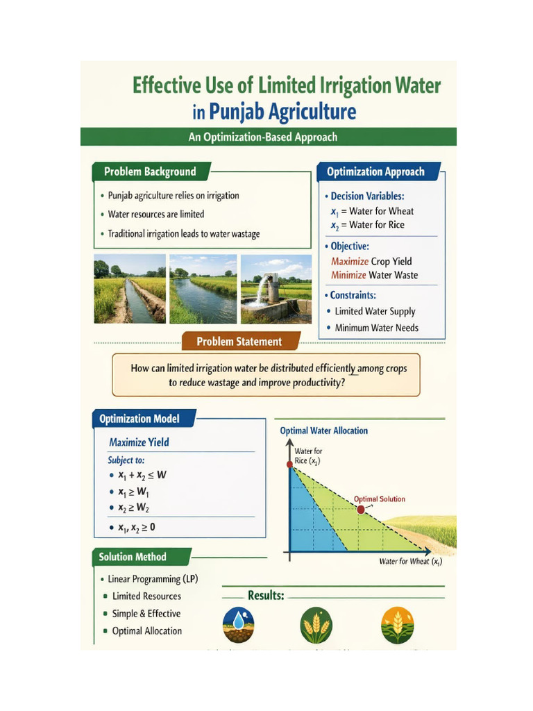 Effective Use of Limited Irrigation Water A4 | PDF