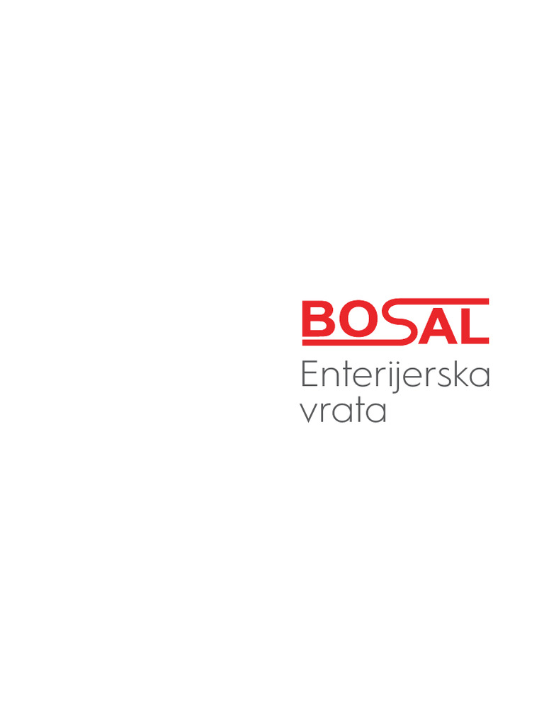 Bosal Sobna Vrata 2023 | PDF