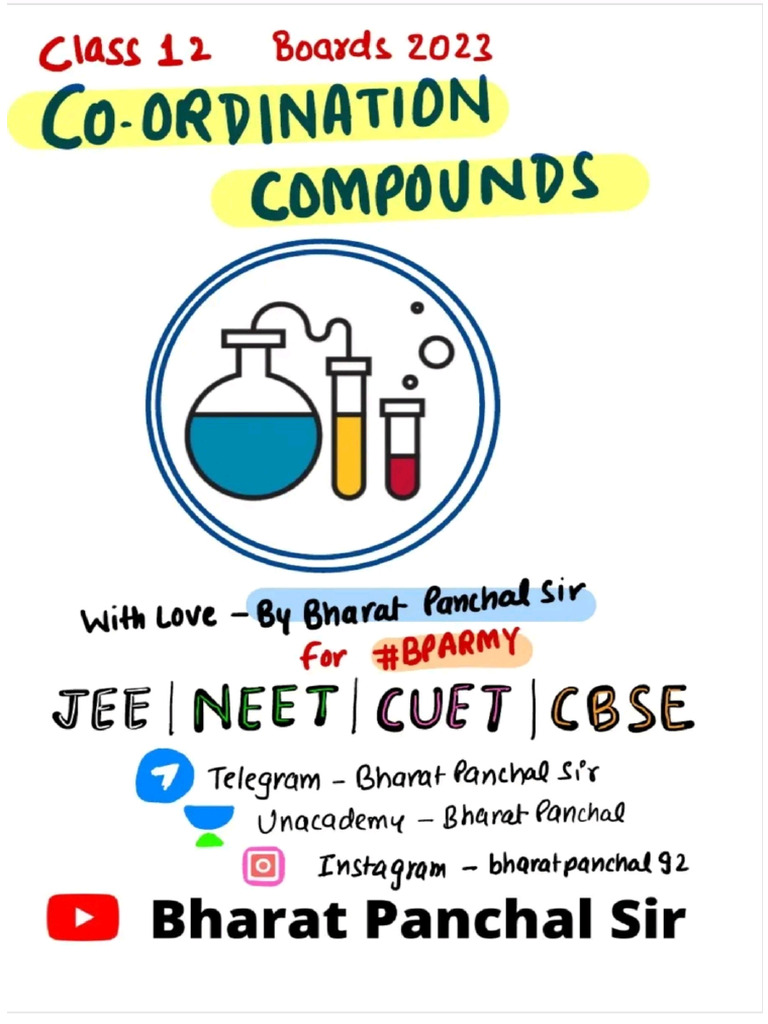 Co-Ordination Compound | PDF