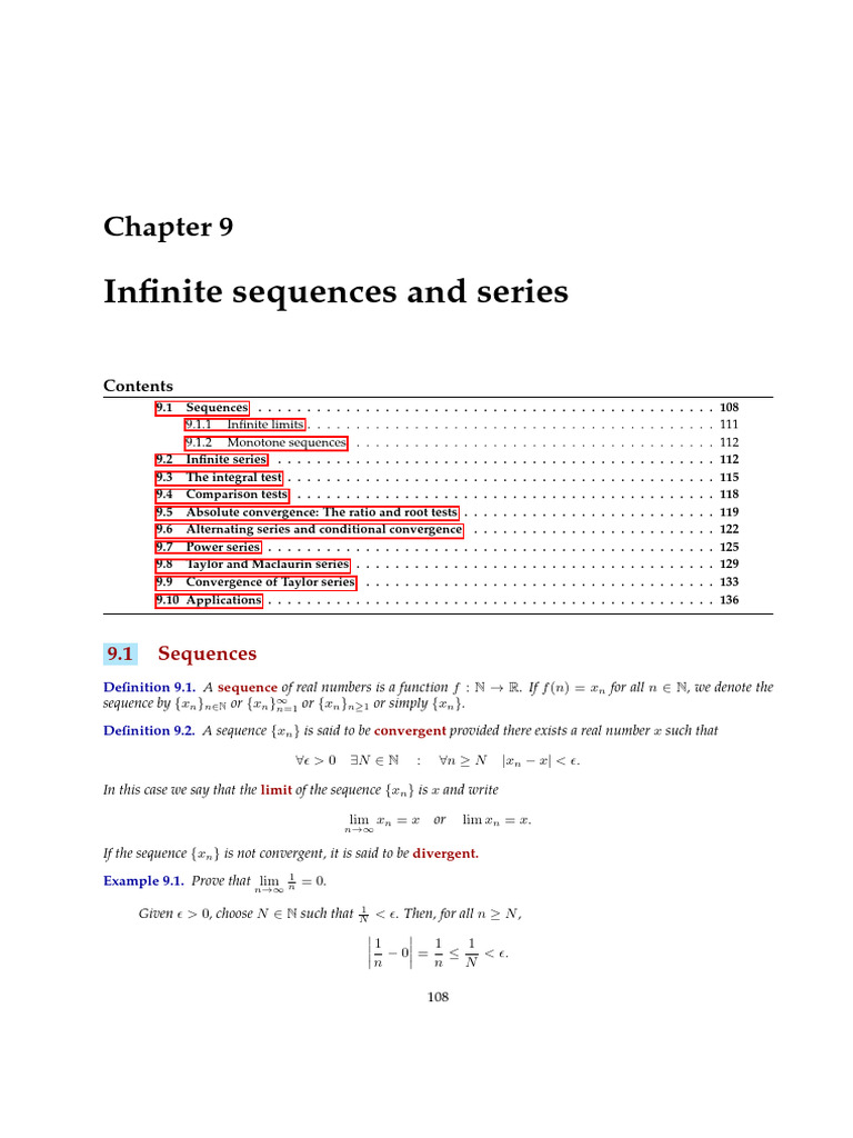 Infinite Sequences and Series Explained | PDF | Series (Mathematics ...