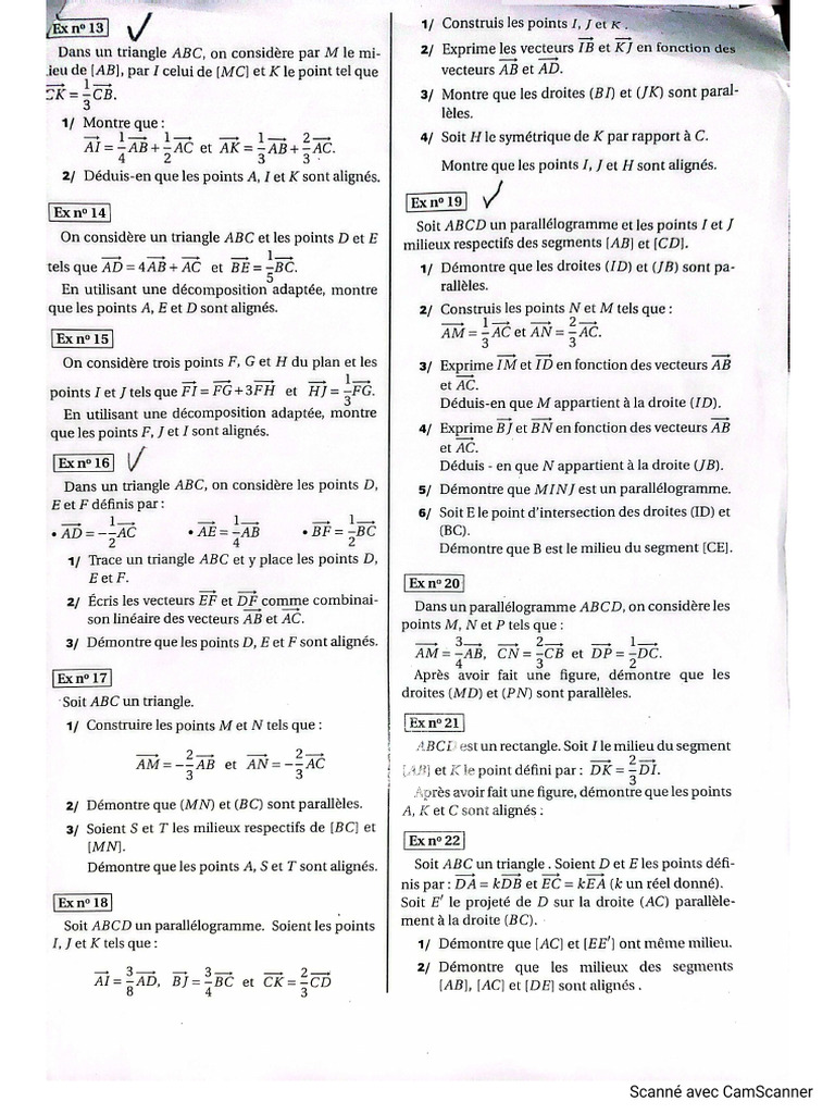 Exos Maths | PDF