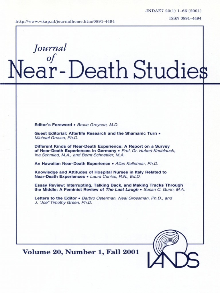 Death Studie Articles | PDF | Mediumship | Parapsychology