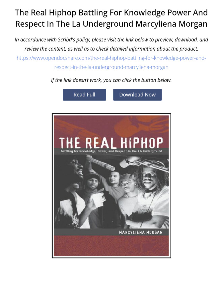 The Real Hiphop Battling For Knowledge Power And Respect In The La ...