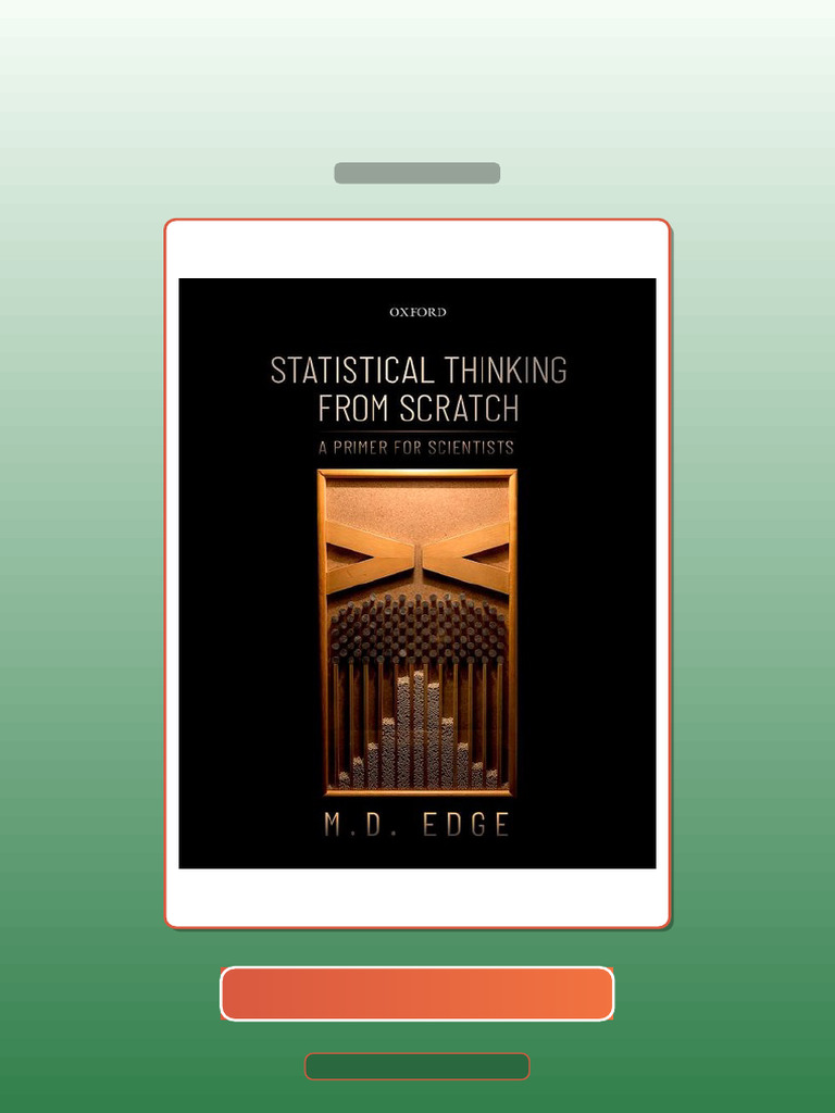 Test Bank for Statistical Thinking From Scratch a Primer for Scientists ...