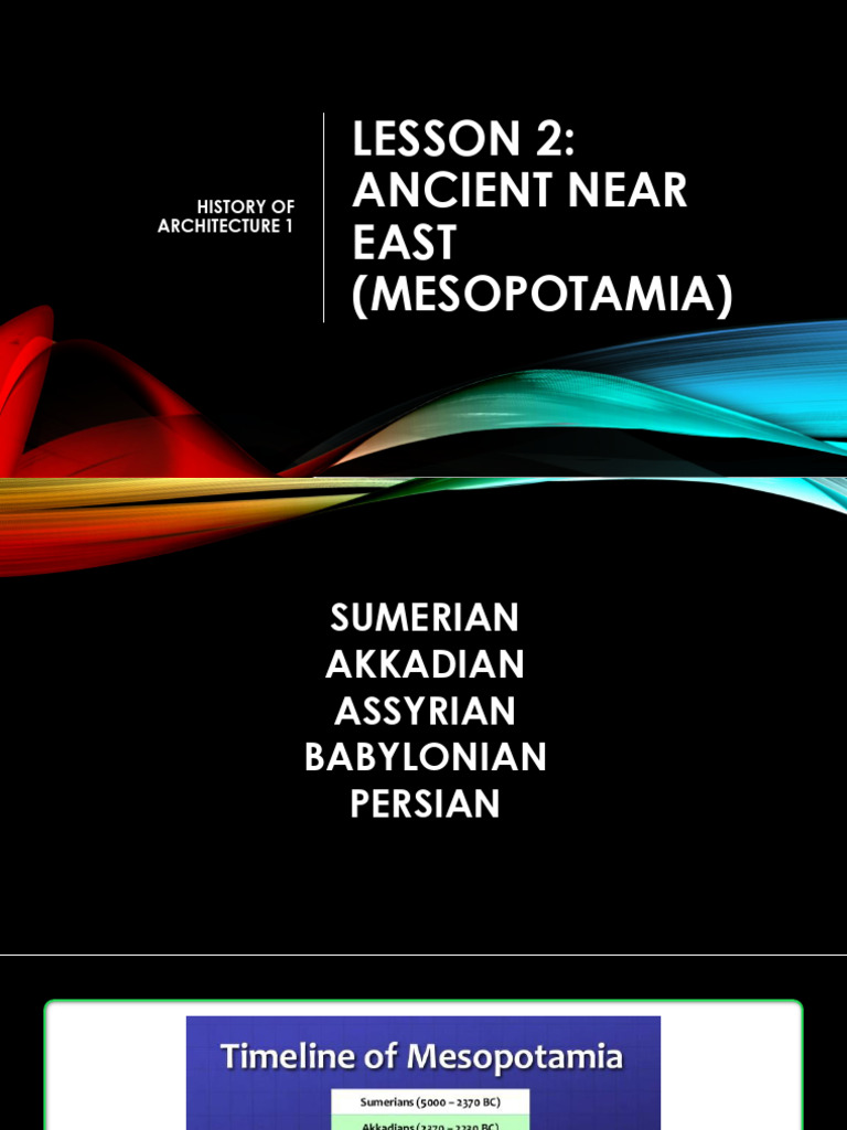 Module 2 Ancient Near East Architecture | PDF | Babylon | Mesopotamia
