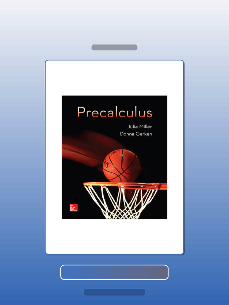 Test Bank for Precalculus 1st Edition Miller | PDF | Learning | Science