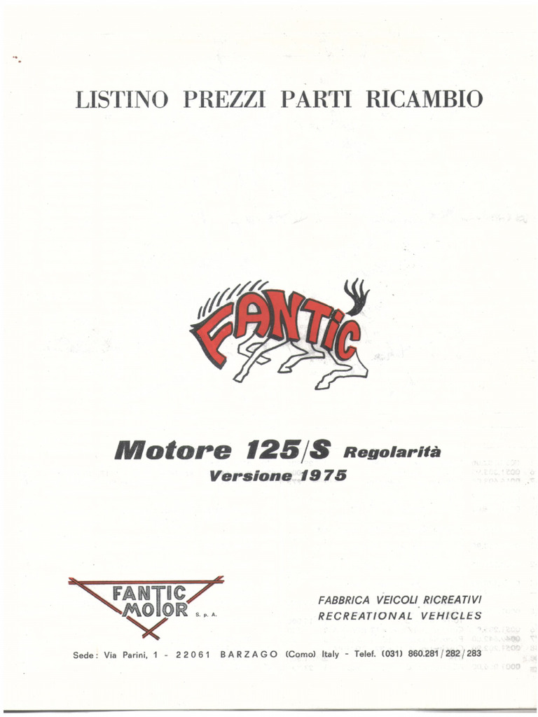 Fantic TX150 1975_engine 125 | PDF