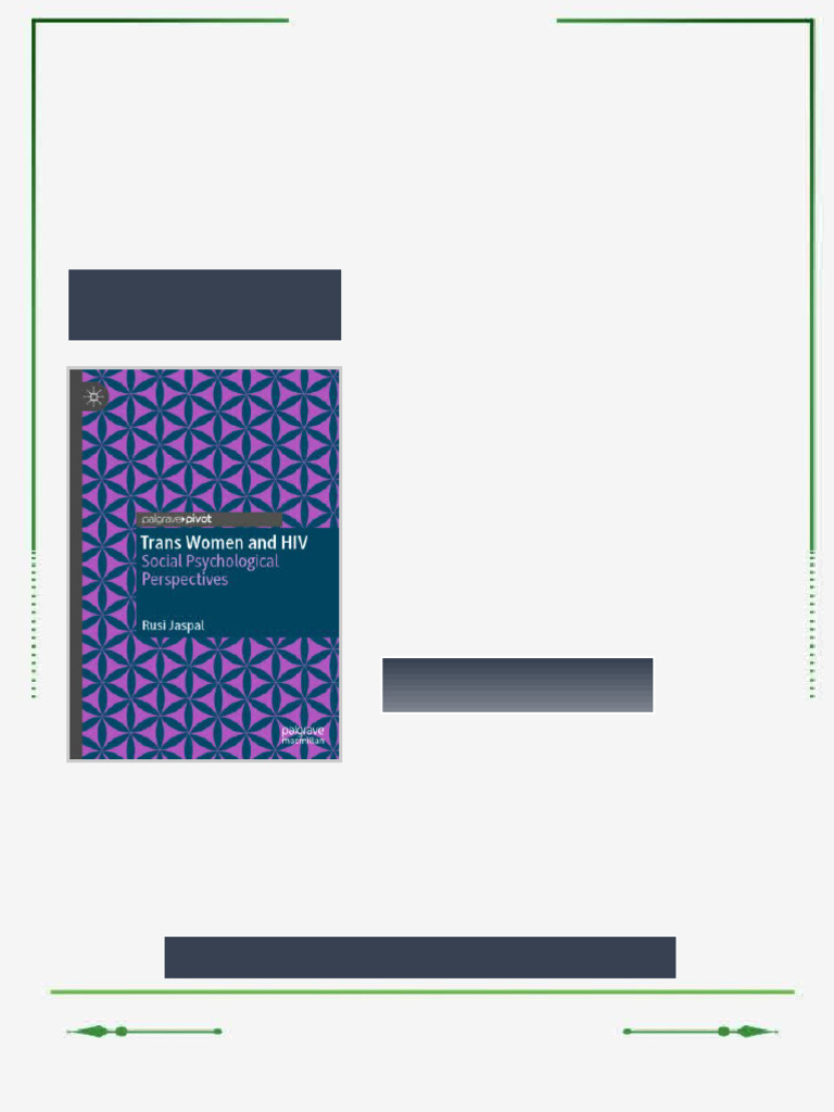 Trans Women and HIV: Social Psychological Perspectives Rusi Jaspal ...