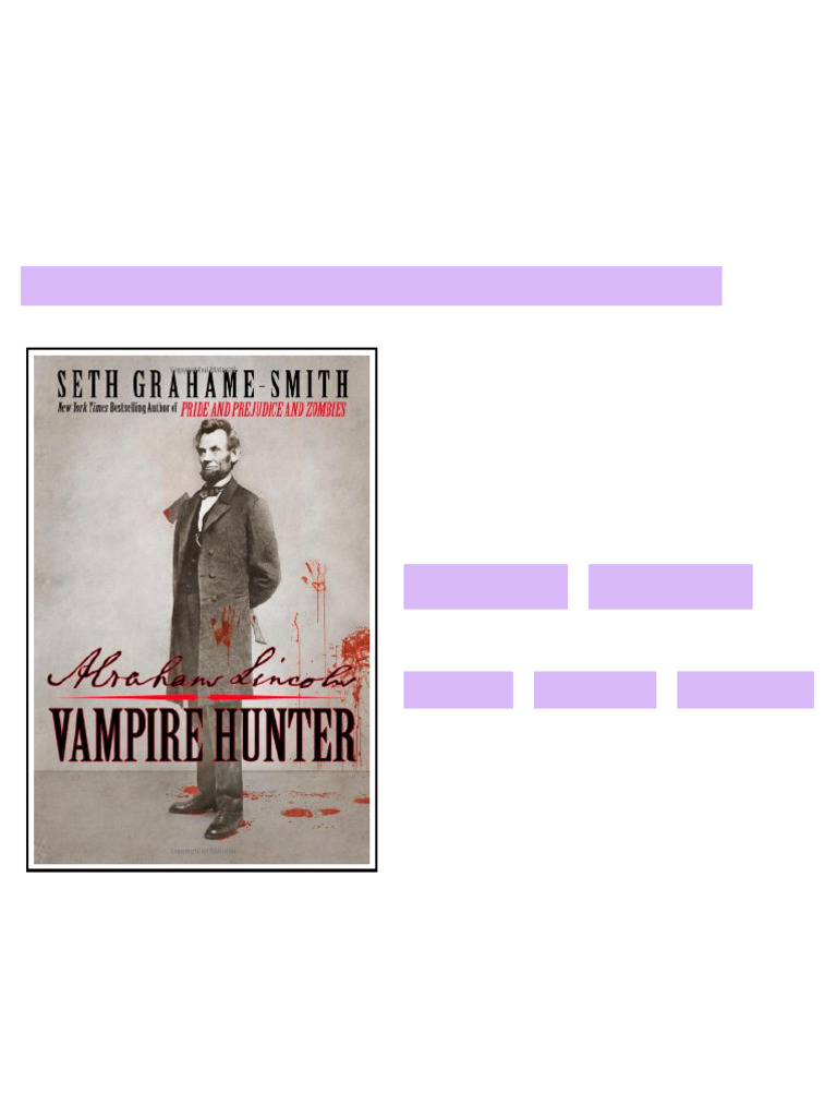 (Ebook) Abraham Lincoln: Vampire Hunter by Seth Grahame-Smith ISBN ...