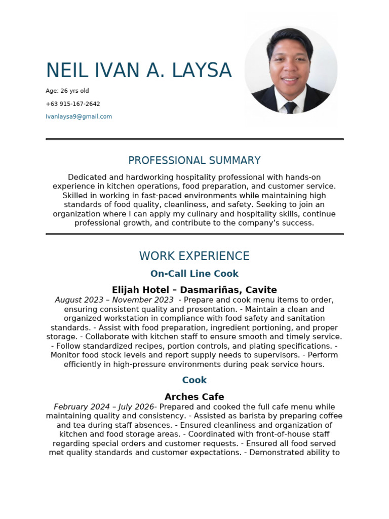 Neil-Ivan-A | PDF | Kitchen | Baking