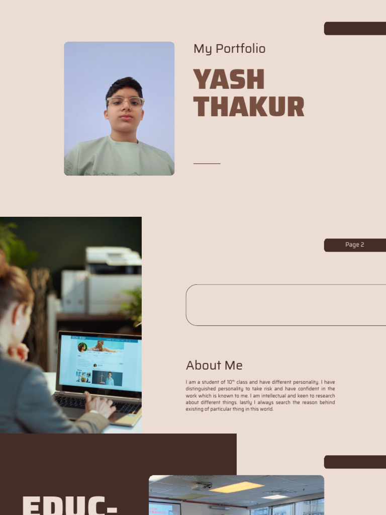 Yash Thakur's Student Portfolio | PDF